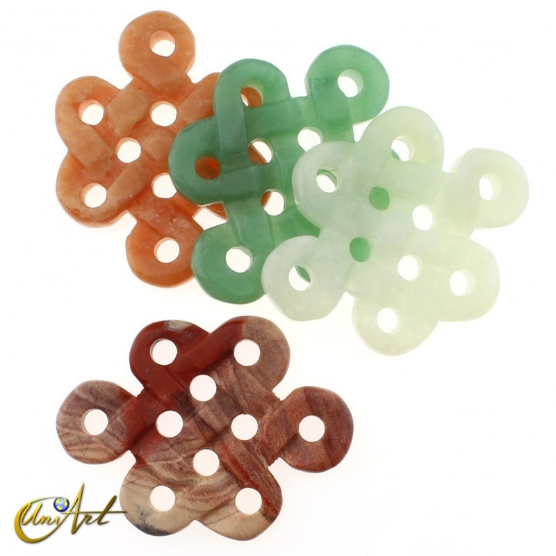 Infinite knot carved in natural stone large size