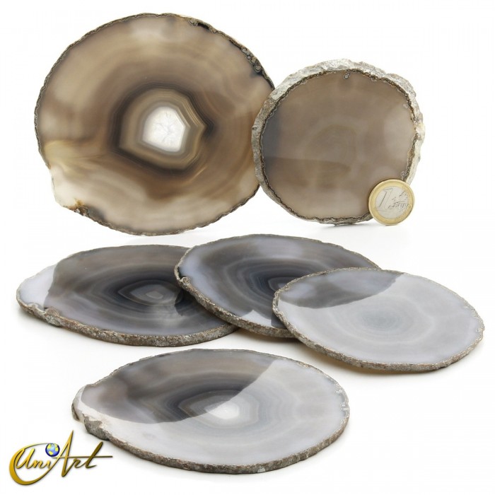 Agate slices set