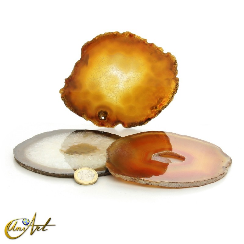 Buy natural color agate slab, various sizes, price by weight.