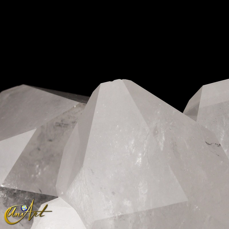 Large druze of clear quartz points, originating from Brazil