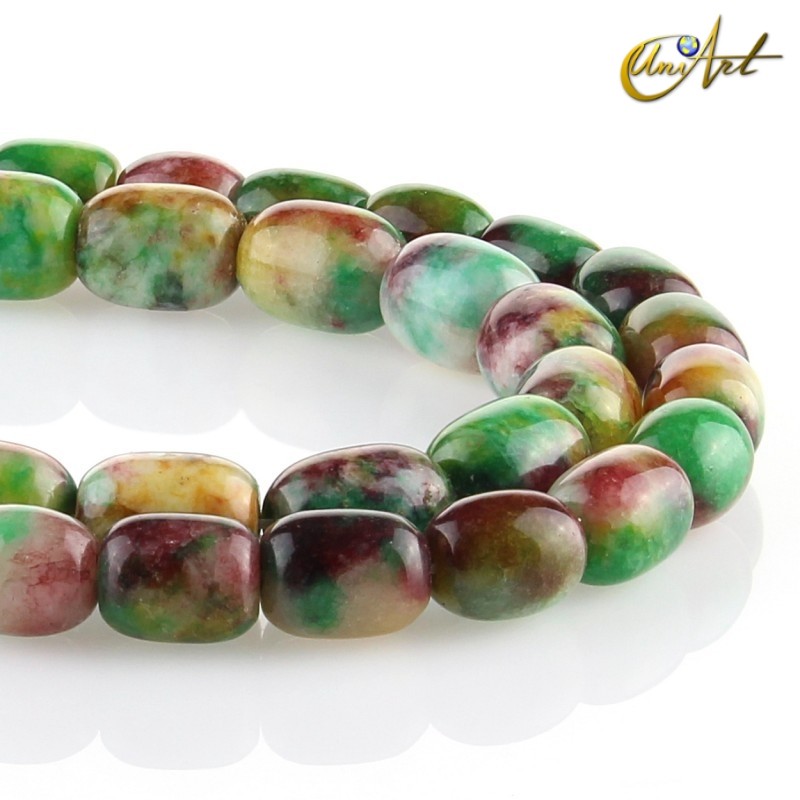 Jade multicolored barrel